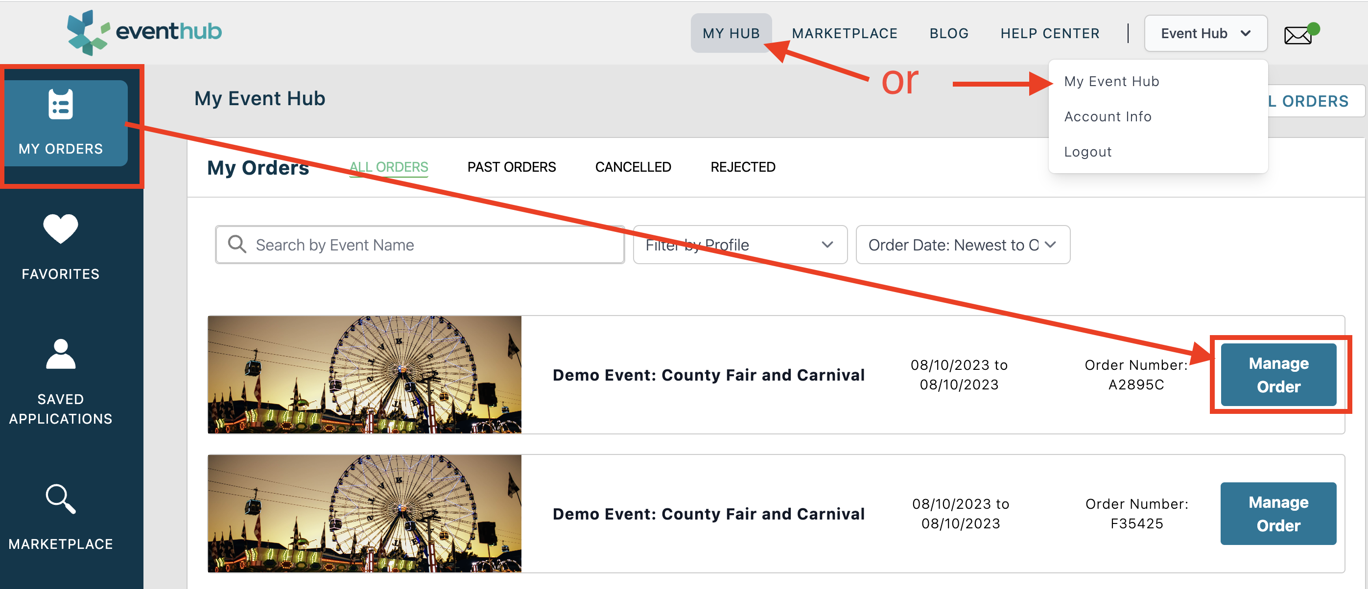Step 5 or 6: Review Event Logistics Info (booth #, load-in/out and more ...