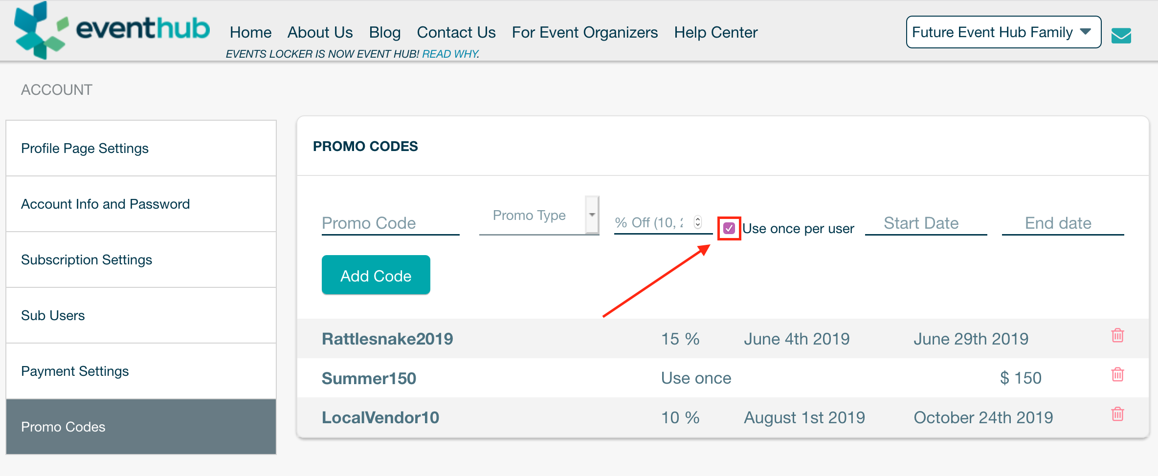Multi-Event Promo Codes – Help Center