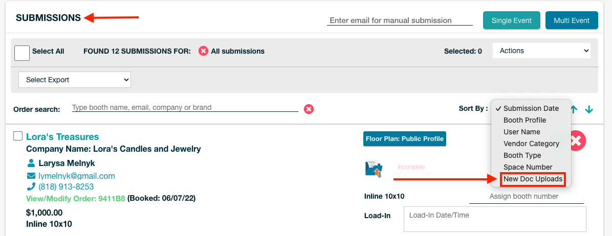 How to View Recently Uploaded Documents by Exhibitors – Help Center